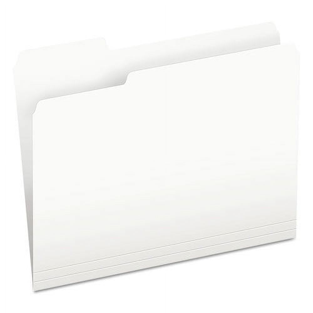Pendaflex Colored File Folders 1/3 Cut Top Tab Letter White 100/Box ...