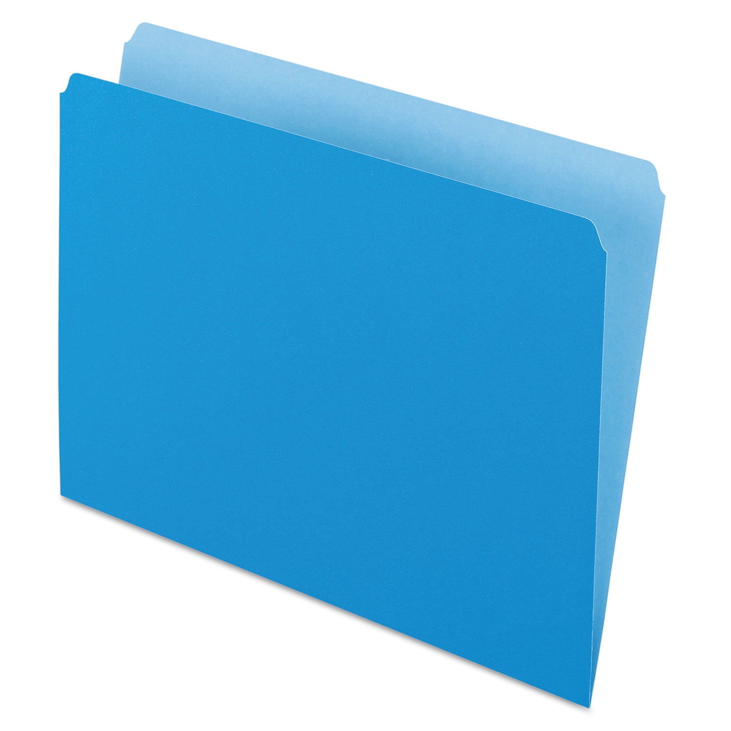 Pendaflex Colored File Folders Straight Cut Top Tab Letter Blue/Light ...