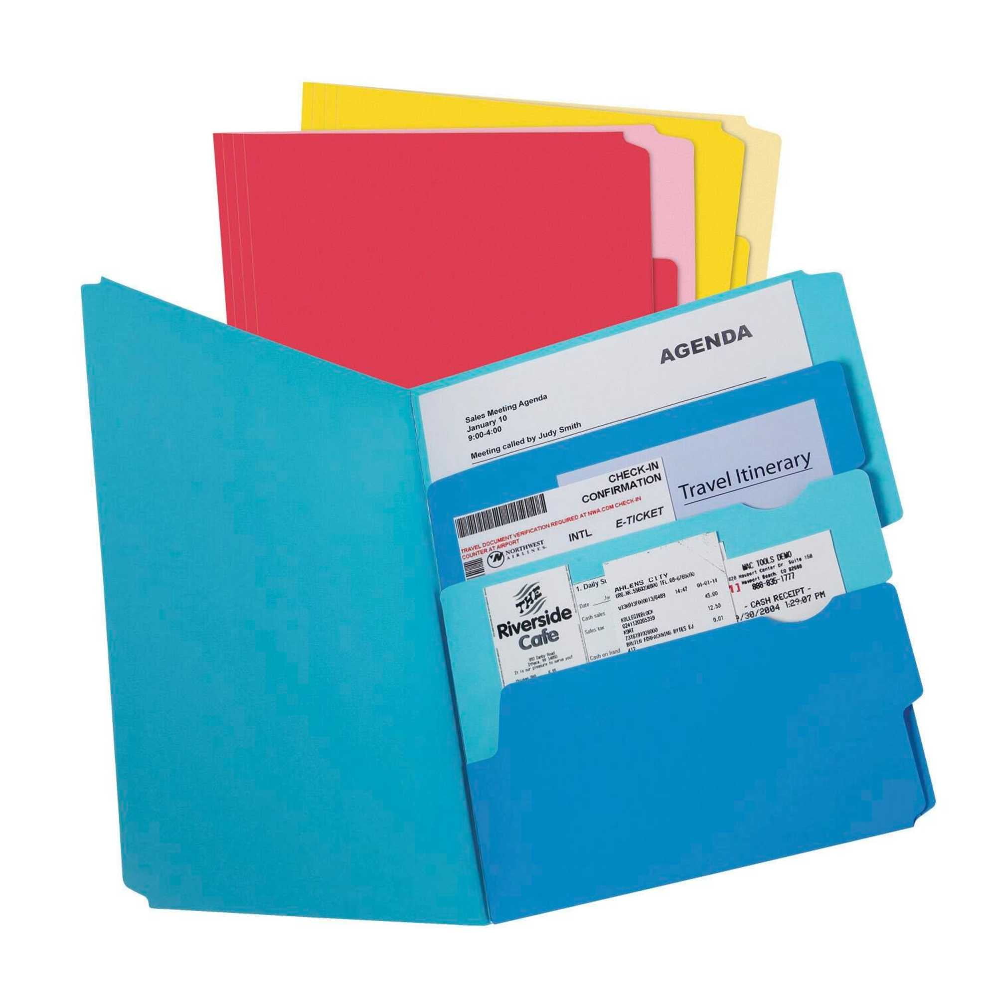 Pendaflex Divide-It-Up 3-Section File Folders, Letter Size, Assorted ...