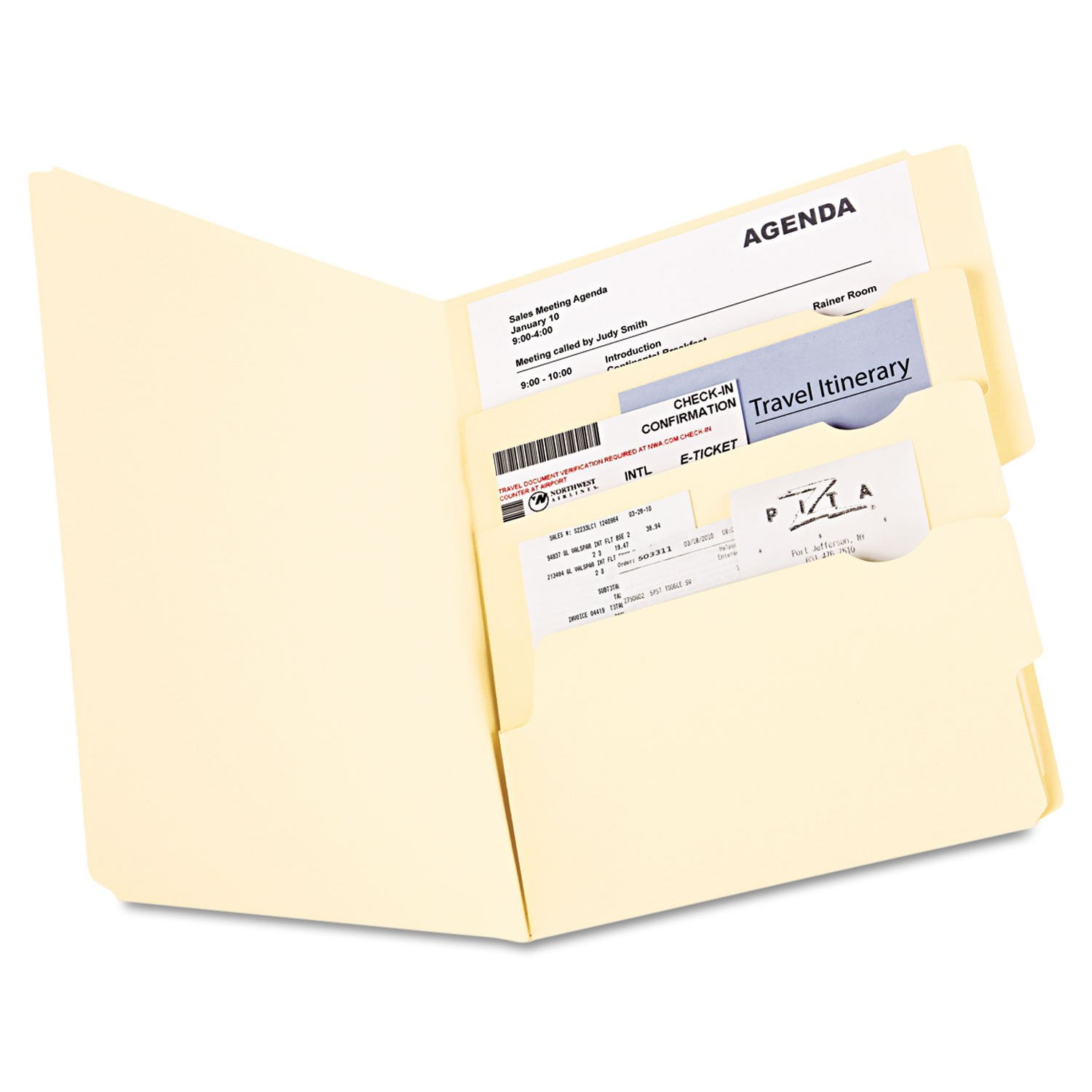 Pendaflex Divide It Up File Folders, Letter Size, Manila, 24/Pack ...