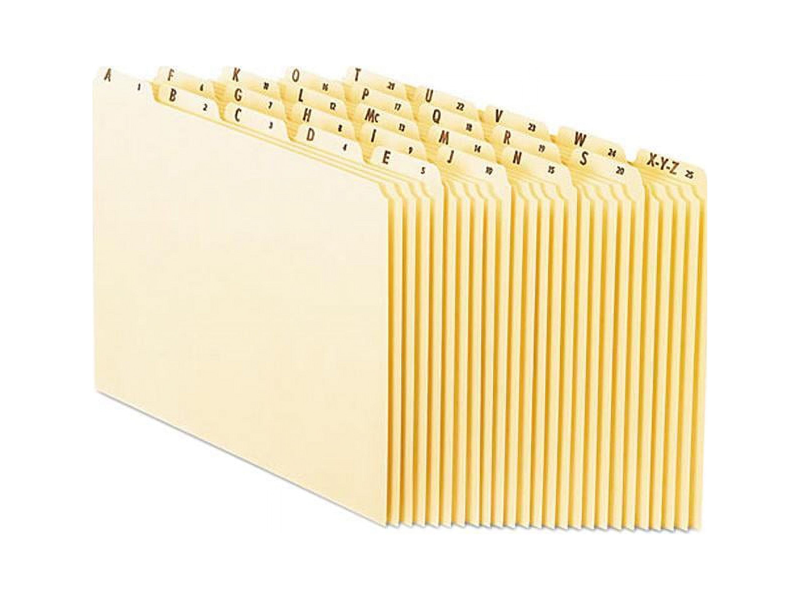 Pendaflex EN225 Recycled Top Tab File Guides, Alpha, 1/5 Tab, Manila ...