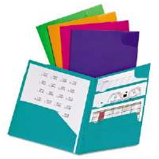 Pendaflex ESS99837 Divide It Up Four-Pocket Poly Folder - Assorted ...