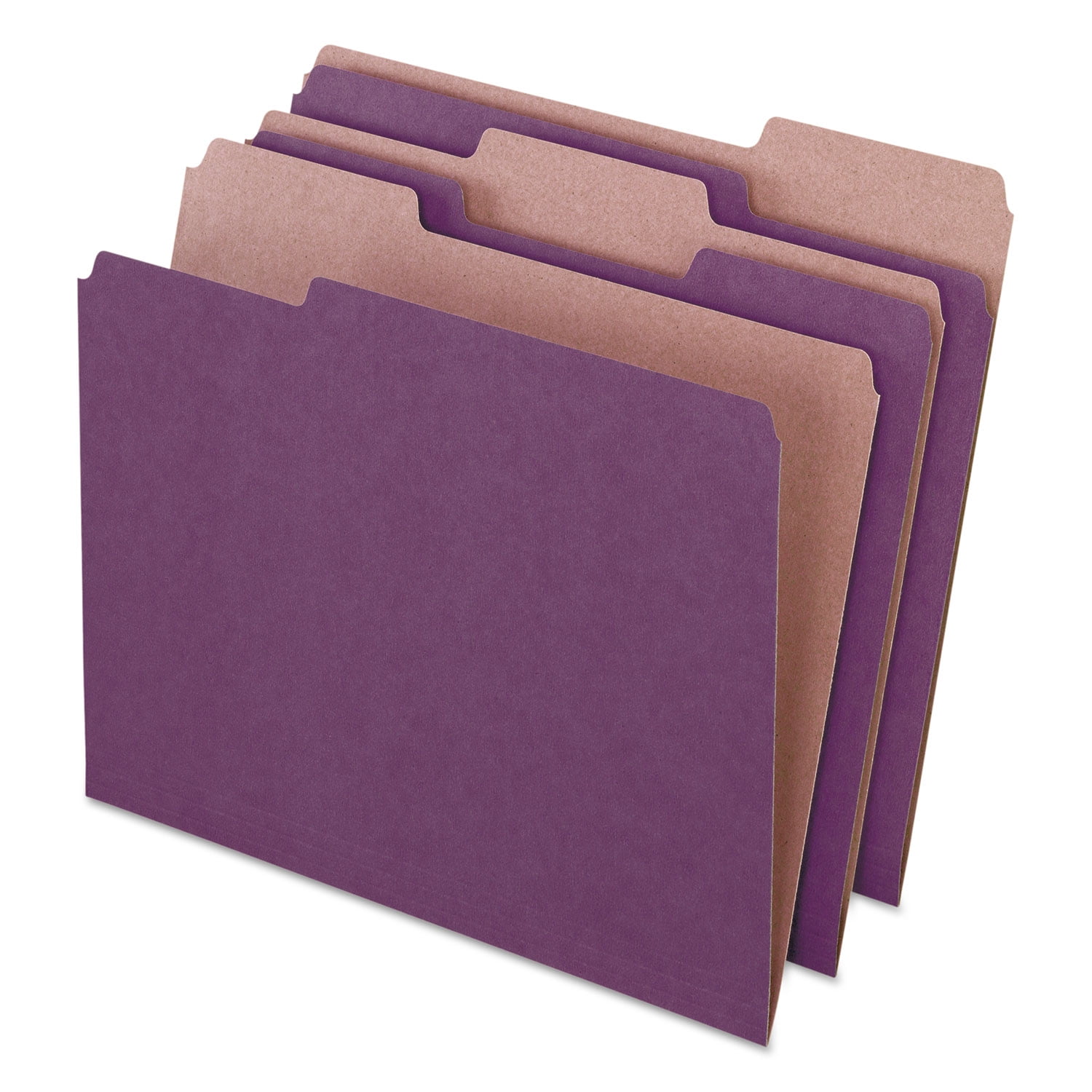 Pendaflex Earthwise by 100% Recycled Colored File Folders, 1/3-Cut Tabs ...