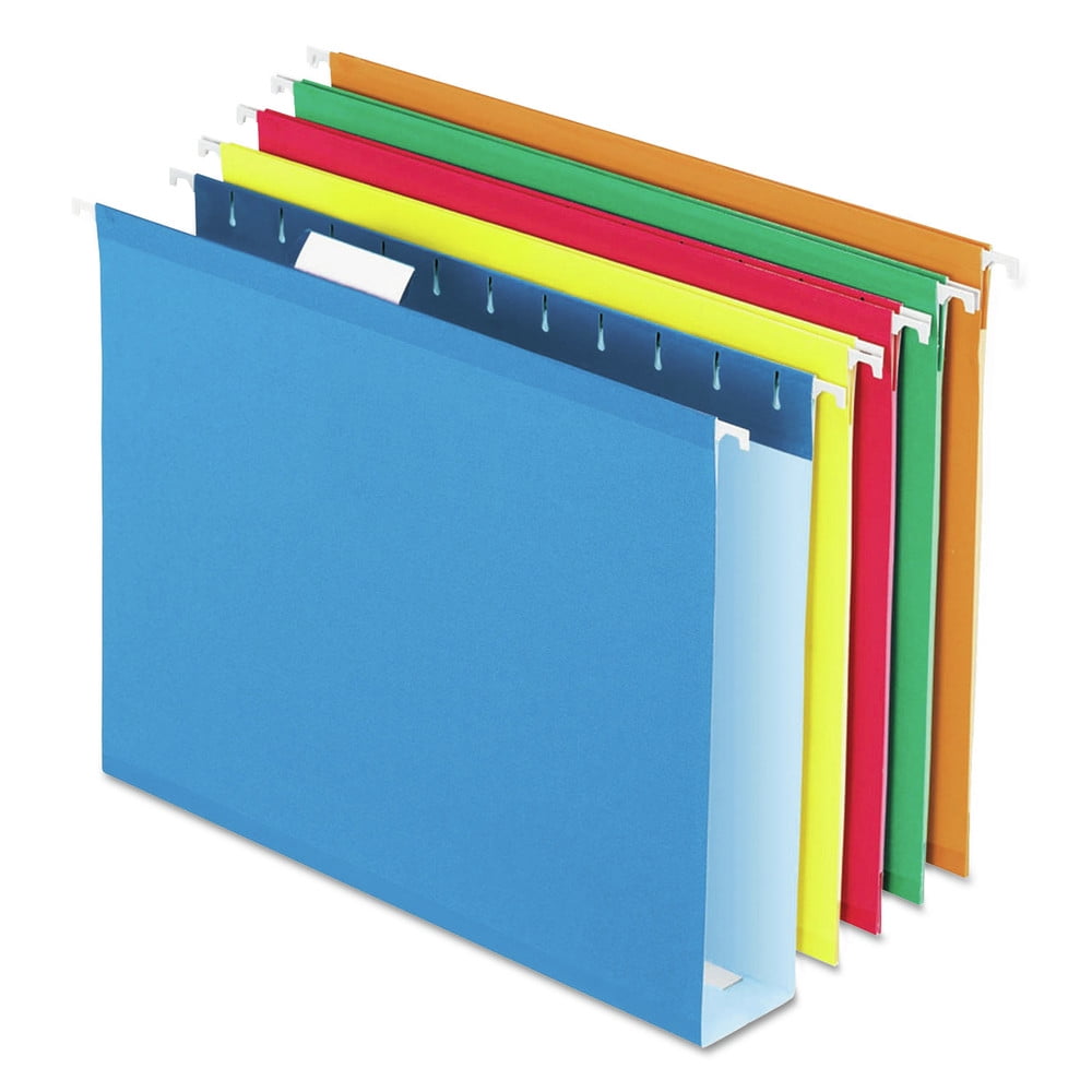 Pendaflex Extra Cap Hang File Folders w/Box Bottom Letter Size 1/5-Cut ...