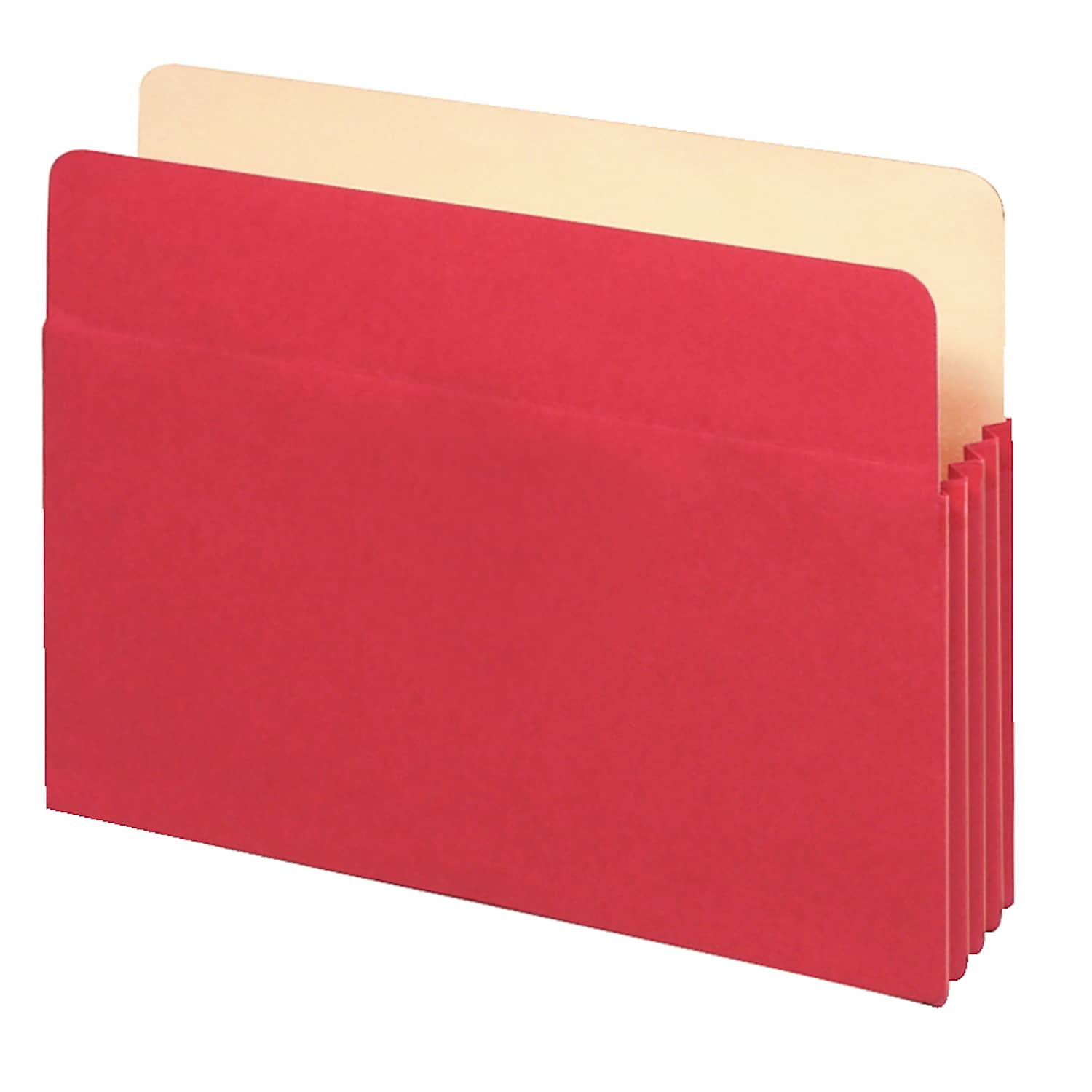 Pendaflex File Pockets 3 1/2" Expansion Letter Size Red (1524E RED ...
