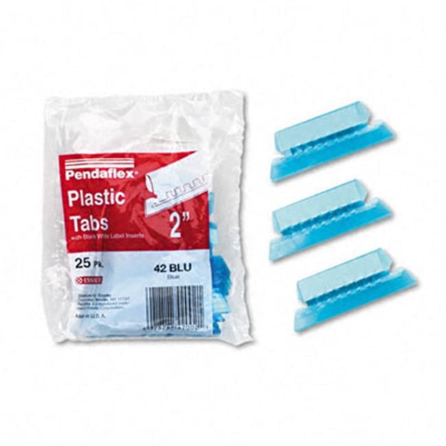Pendaflex Hanging File Folder Tabs- 1/5 Tab- 2 in- Blue Tab/White ...