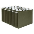 Pendaflex Green Hanging File Folders, Letter Size, 1/5-Cut Tabs, 25/Box ...