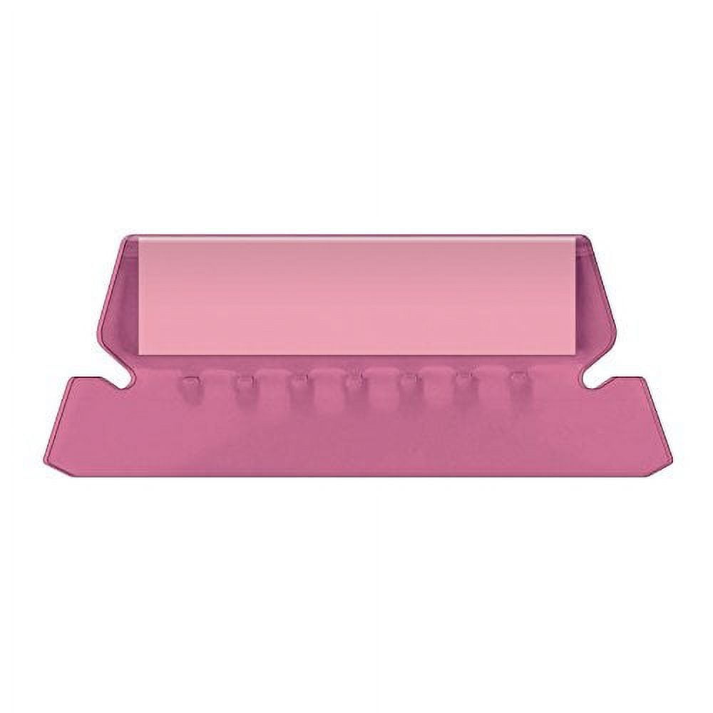 Pendaflex Hanging Folder Tabs, 2", Clear Pink, 25 Tabs and Inserts per ...