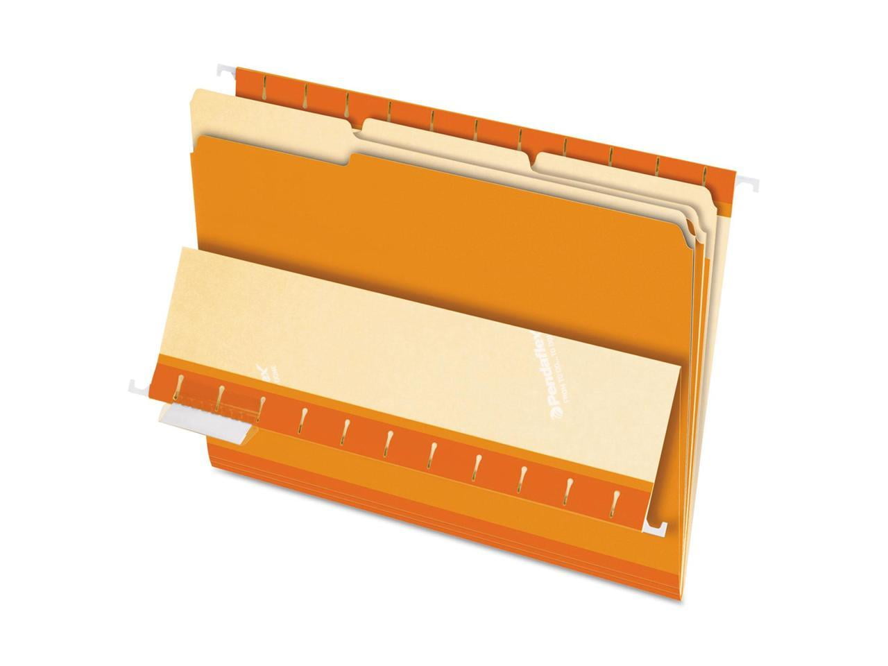 Pendaflex Interior File Folders 1/3 Cut Top Tab Letter Orange 100/Box ...