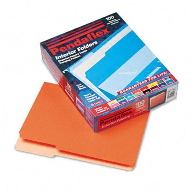 Pendaflex Interior File Folders- Orange- Letter- 100/Box - Walmart.com
