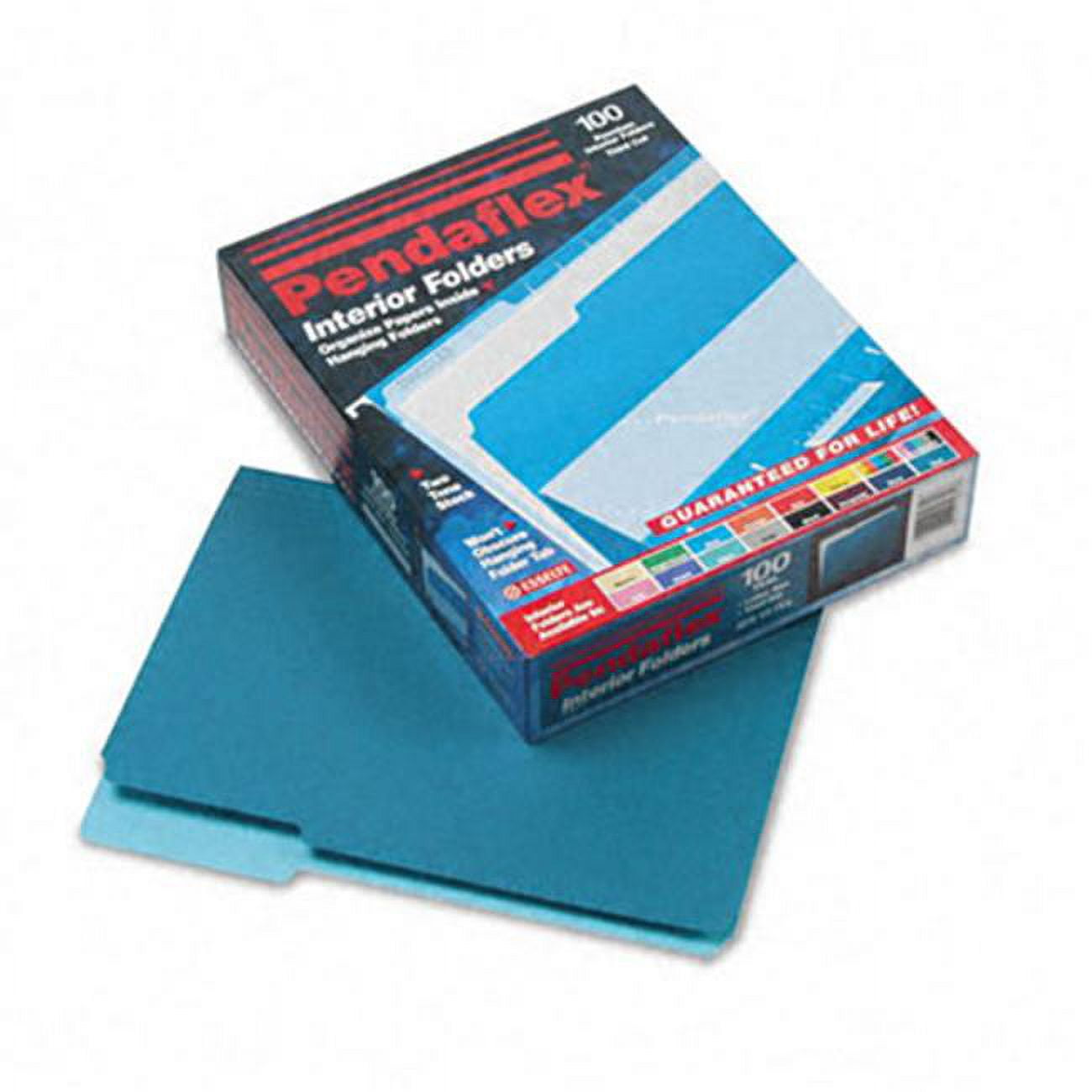 Pendaflex Interior File Folders - Teal - Letter - 100/Box - Walmart.com