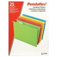 Pendaflex Standard Colored Glow Hanging File Folders, Letter Size, 1/5 ...