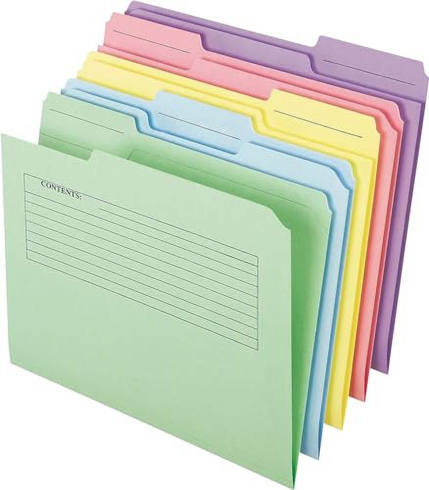 Pendaflex Printed Notes File Folders, 1/3 Cut, Top Tab, Letter Size ...
