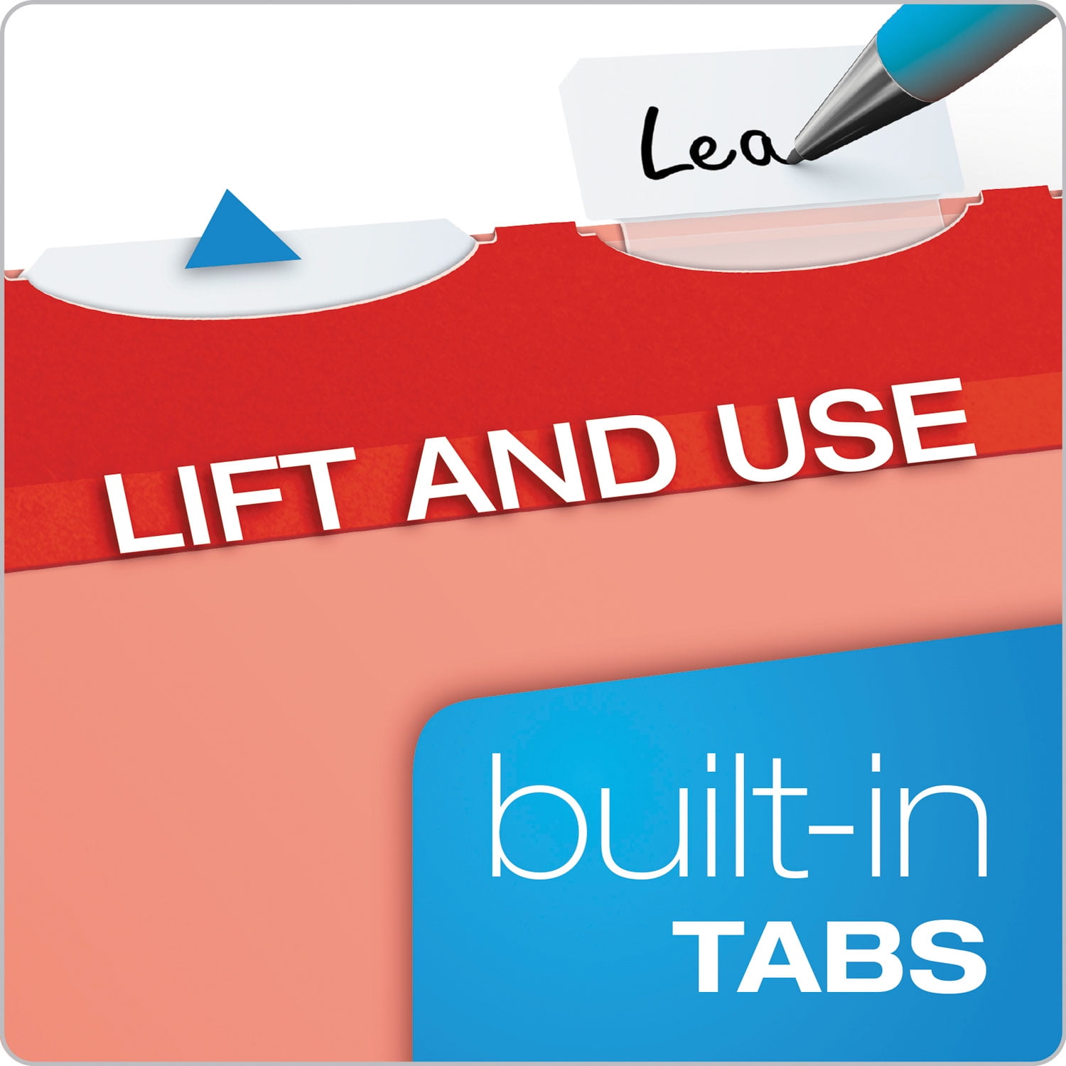 Pendaflex Ready-Tab Colored Reinforced Hanging Folders, Letter Size, 1/ ...