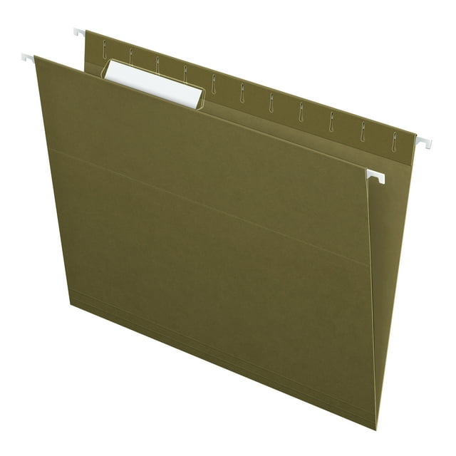 Pendaflex® Recycled Hanging Folders, Letter Size, Standard Green, 1/3 ...