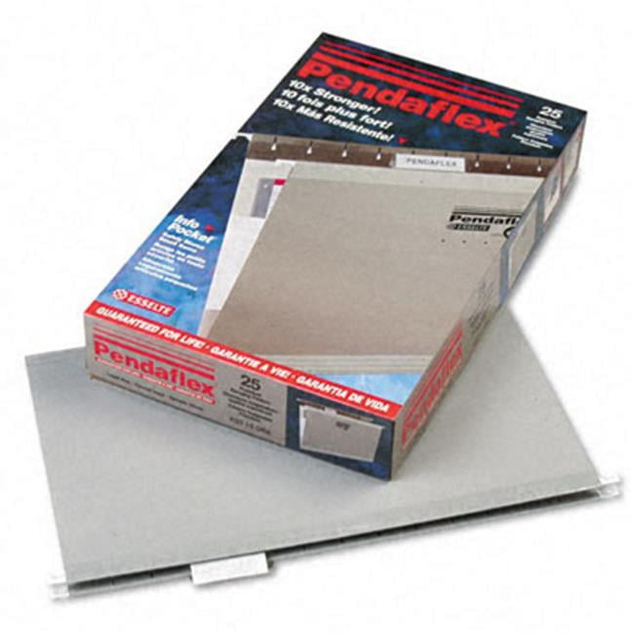 Pendaflex Reinforced Hanging File Folders- Kraft- Legal- Gray- 25/Box ...