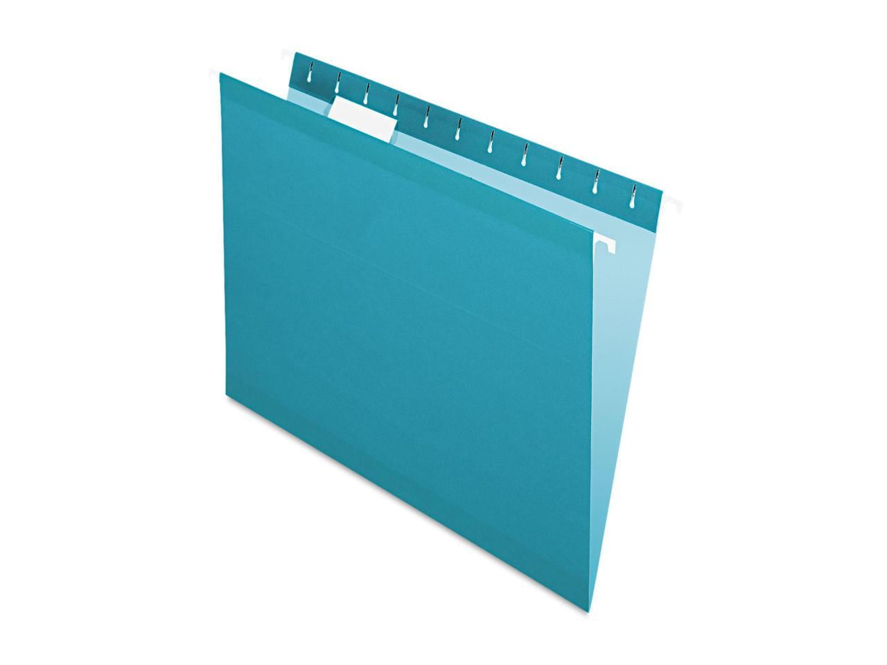 Pendaflex Reinforced Hanging Folders 1/5 Tab Letter Teal 25/Box ...