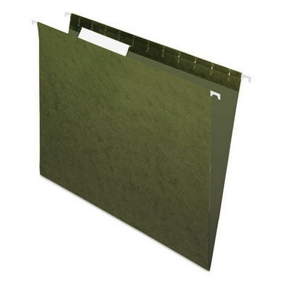 Pendaflex Standard Green Hanging Folders, Letter Size, 1/3-Cut Tabs ...