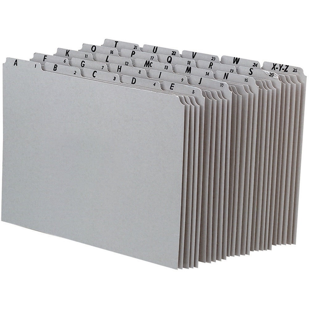 Pendaflex Top Tab A-Z File Guides, 1/5-Cut Top Tab, A to Z, 8.5 x 11 ...