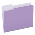 Pendaflex Two-Tone File Folder, Letter Size, 1/3 Cut Tabs, Lavender ...