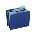 Pendaflex Two-Tone File Folder, Letter Size, 1/3 Cut Tabs, Navy, Pack ...