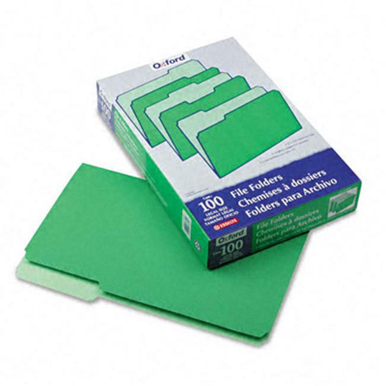 Pendaflex Two-Tone File Folders - Green/Light Green - Legal Size - 100 ...