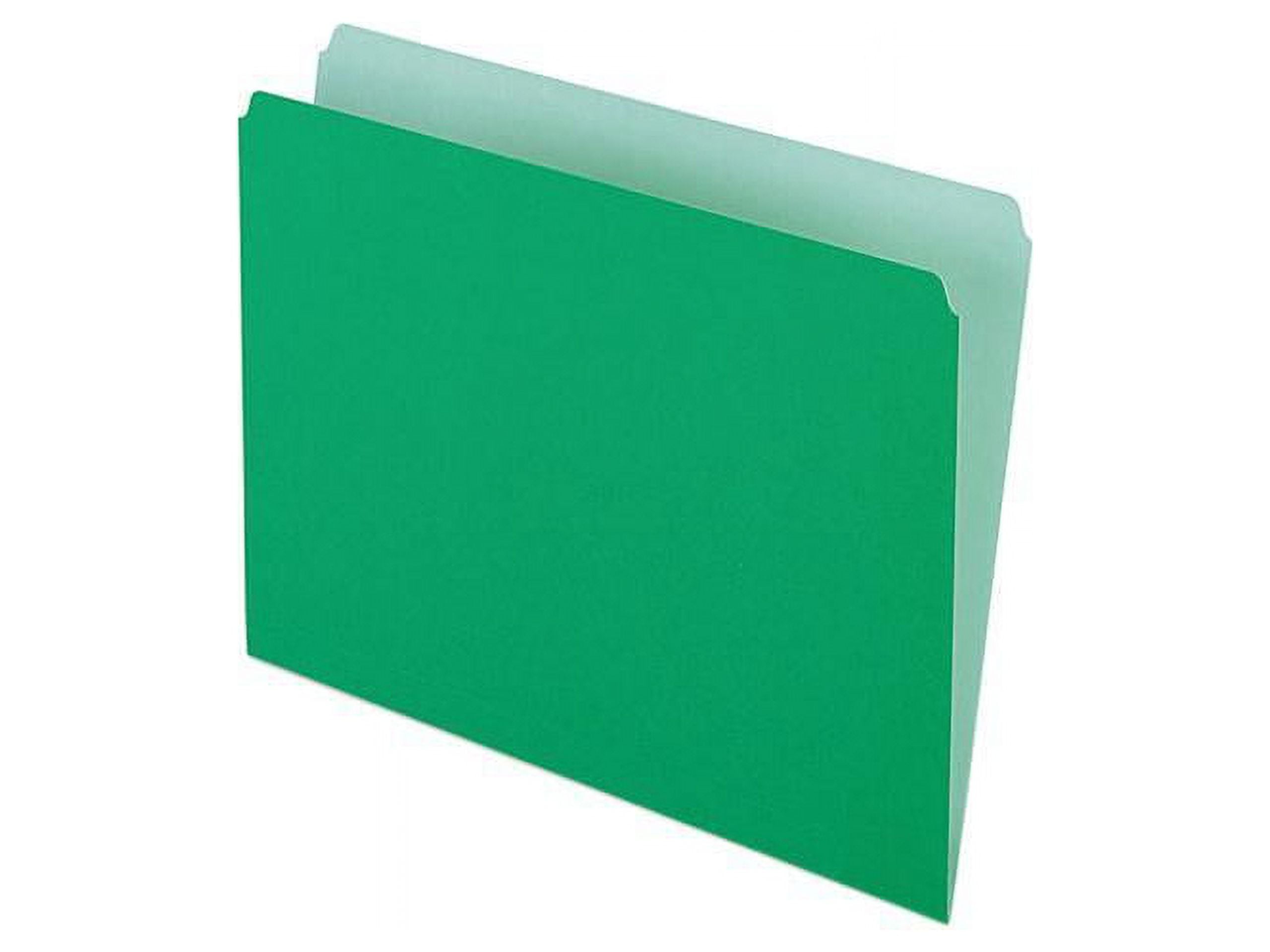 Pendaflex 152-BGR Two-Tone File Folders, Straight Cut, Top Tab, Letter ...