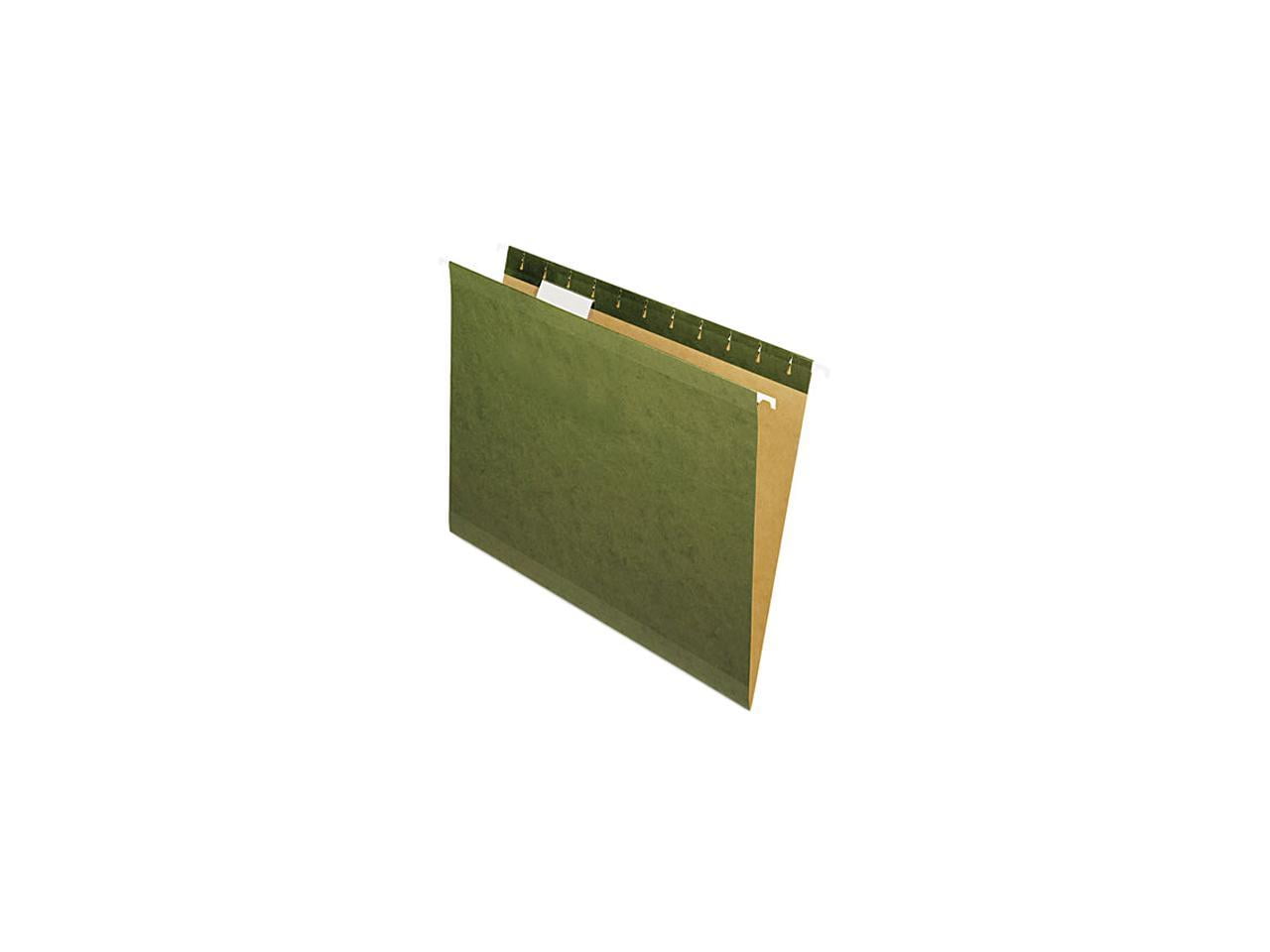 Pendaflex X-Ray Hanging File Folders 1/5 Tab Letter Standard Green 25 ...