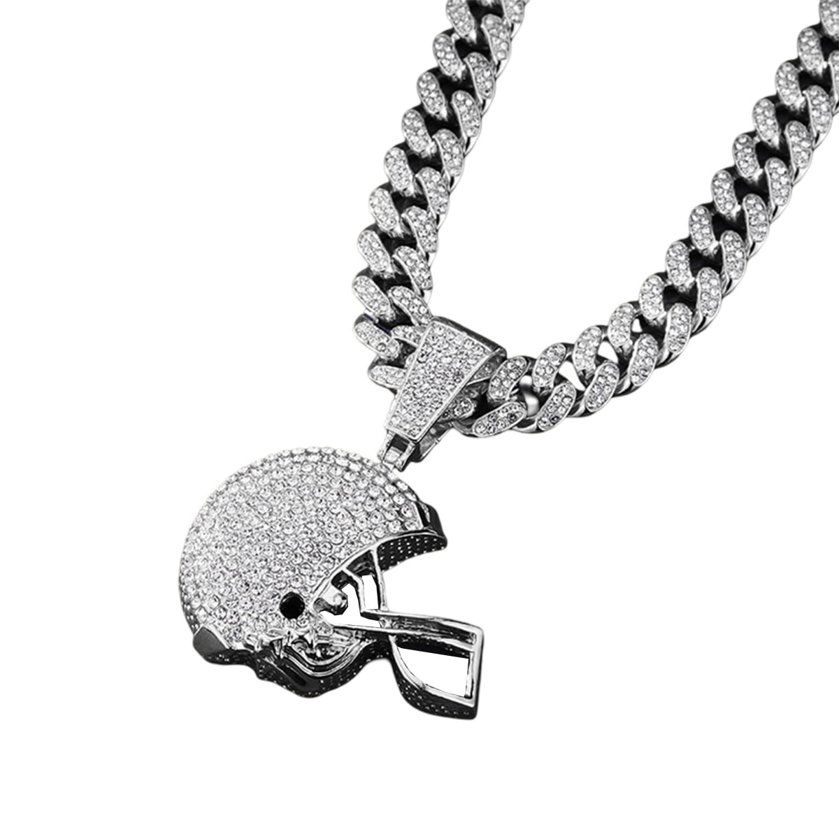 Pendant American Football for men Chain Sports Pendant Rap Punk Rock ...