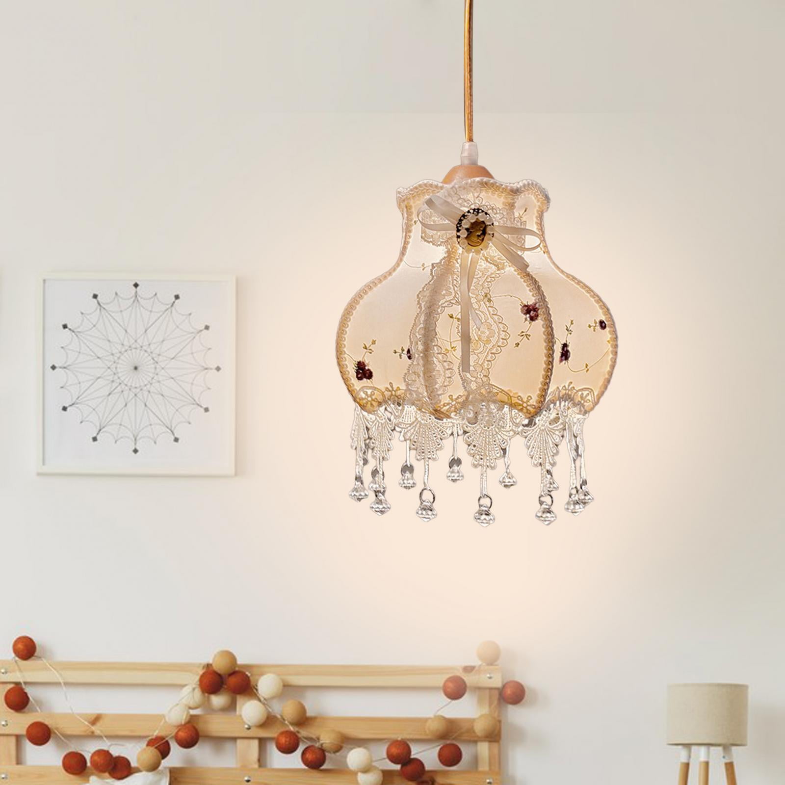 Pendant Hanging Lamp Shade Replacement E27 Elegant Retro DIY Lights ...