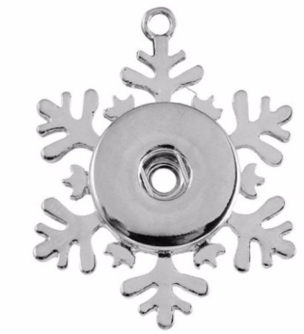 Pendant Interchangeable DIY Ginger Snaps Snowflake fit for 18mm Snap ...