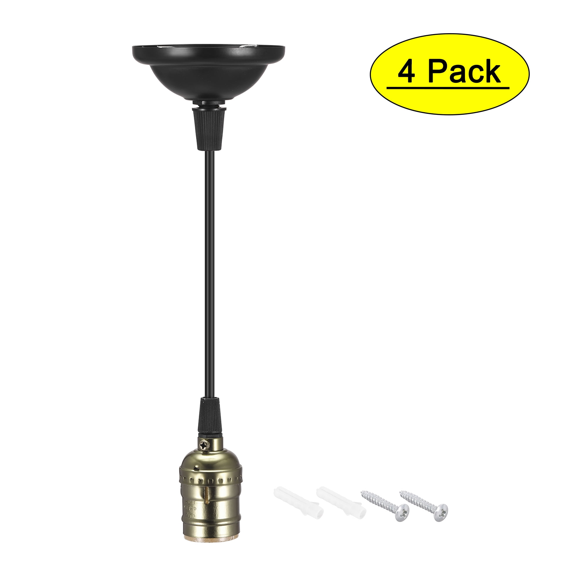 Pendant Light Kit Hanging Light Socket E26/E27 Aluminium Base Brass ...