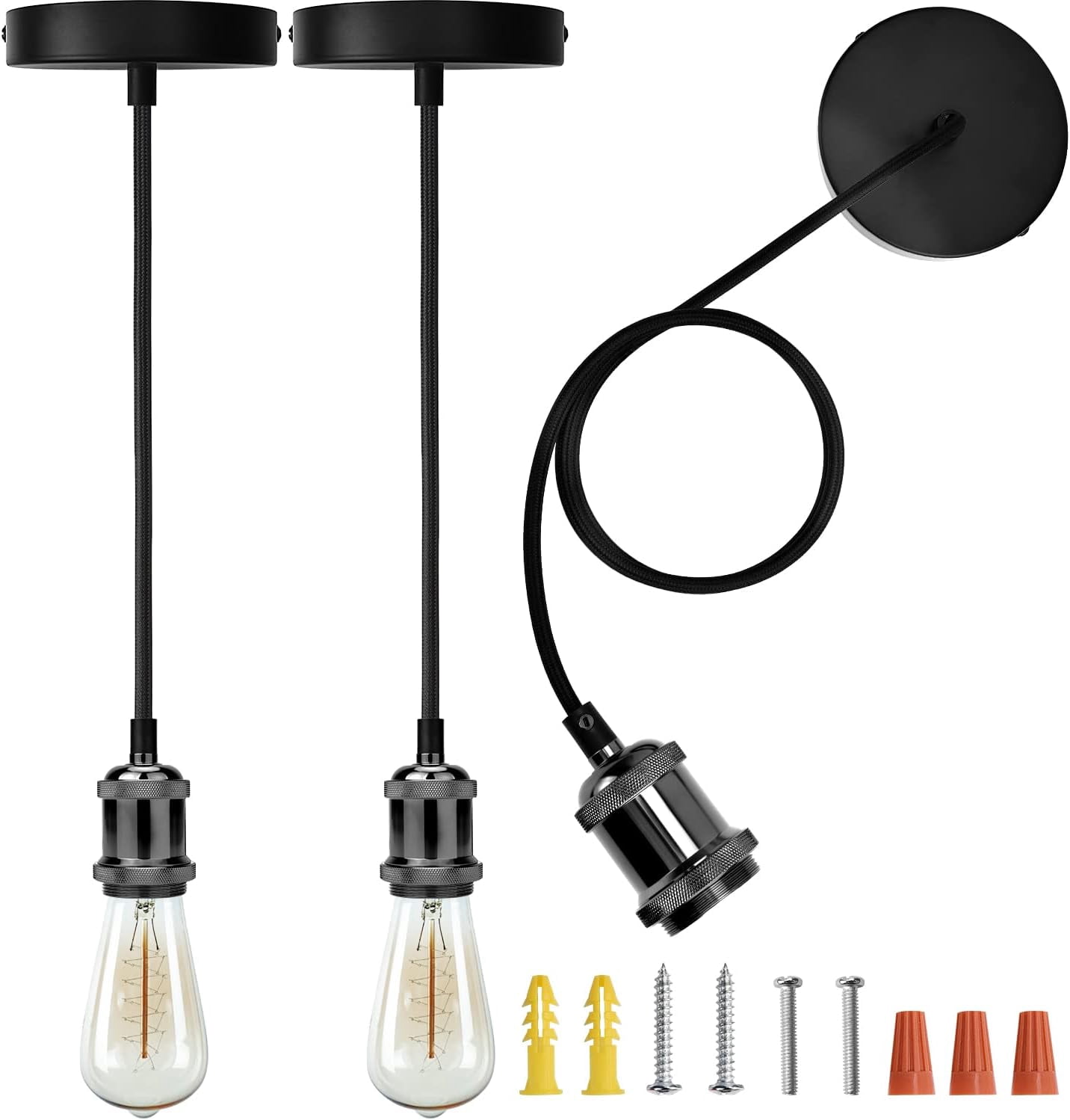 Pendant Light Kit UL Listed Canopy Kit Copper Socket E26 E27 Lampholder ...