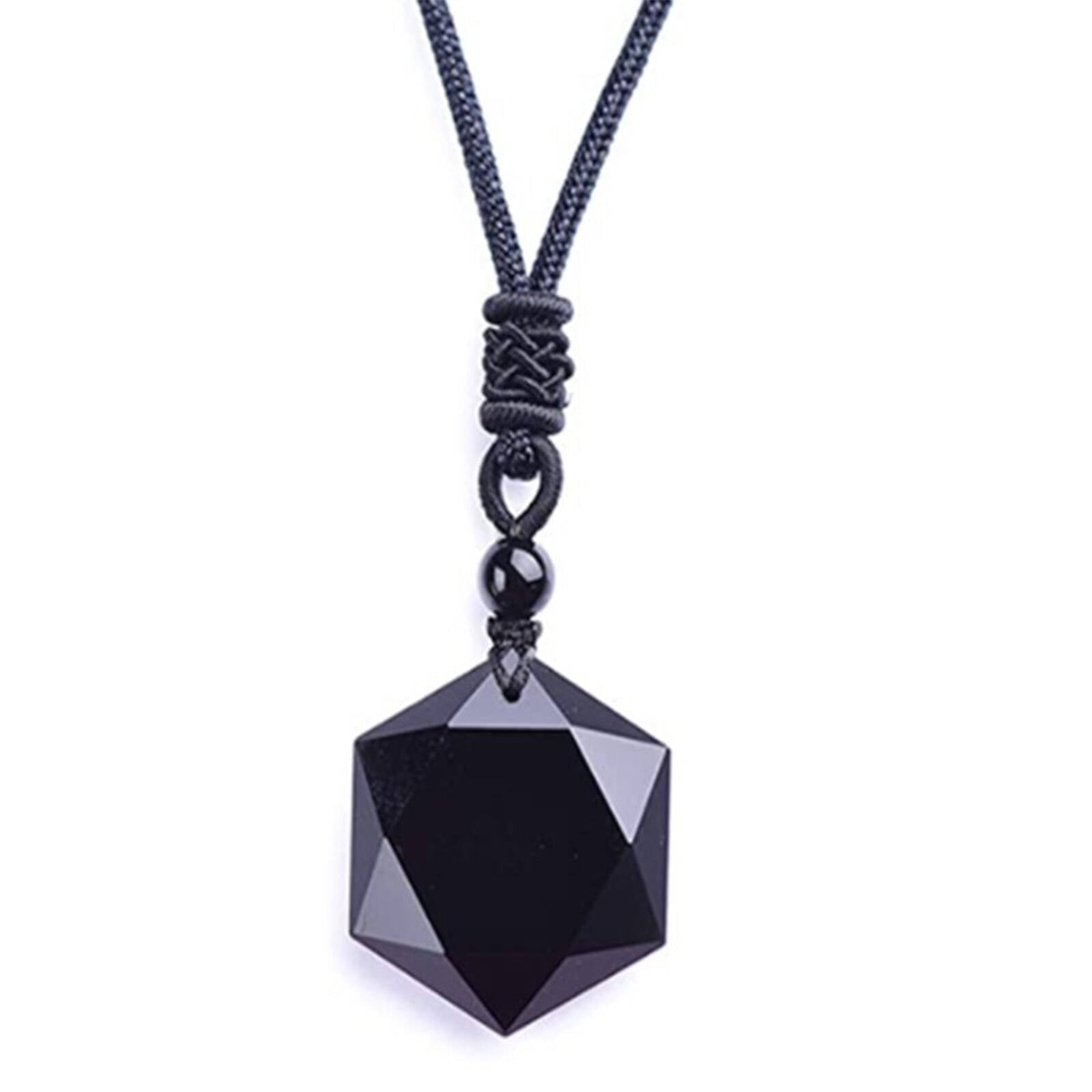 Pendant Necklace,Powerful Obsidian Pendant Necklace for Spiritual ...