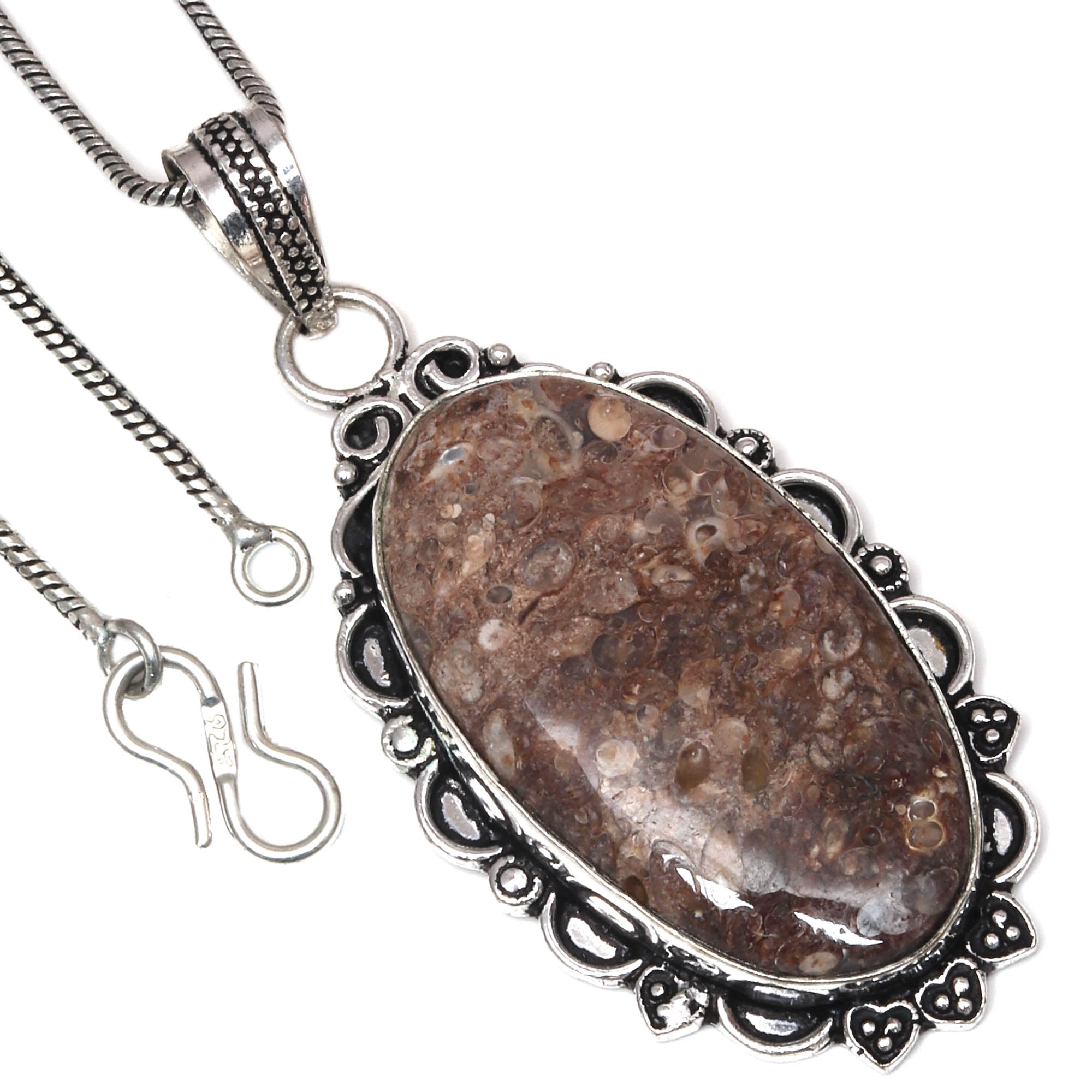 Pendant Turtella Jasper Gemstone Valentine'Day Gift Silver Jewelry 2.5 ...