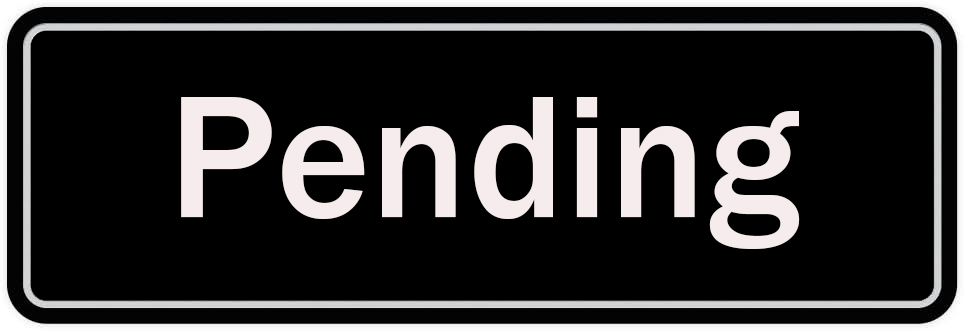 Pending Sign For House (With Strong Adhesive Tape), 3" X 9" Premium ...