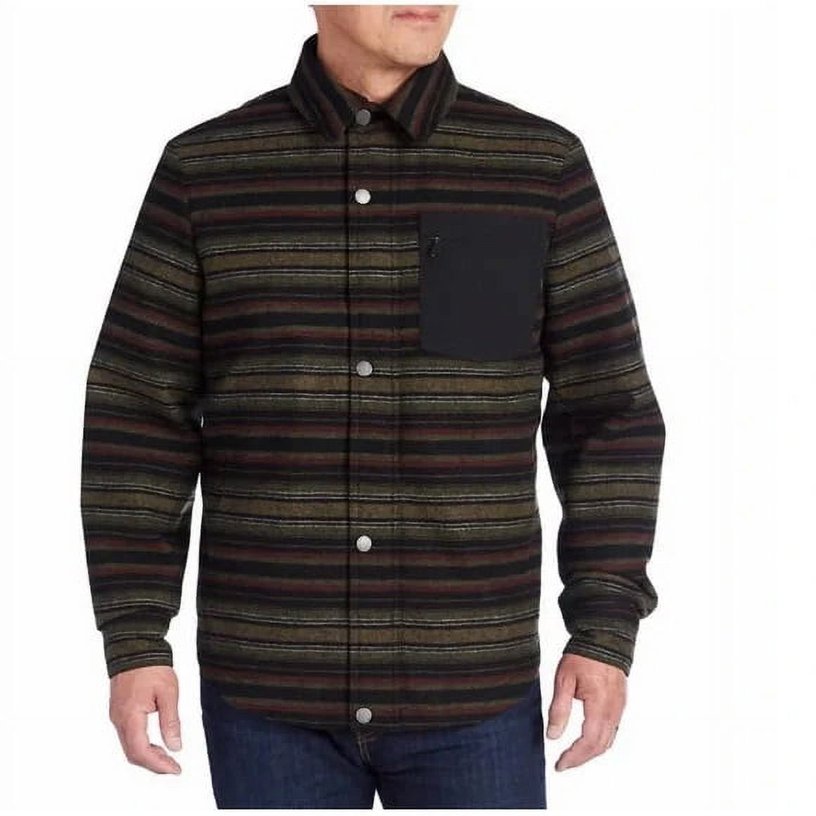 Pendleton Men’s PolyFill Insulation Wool Blend Shirt Jacket | Black, XXL - Walmart.com