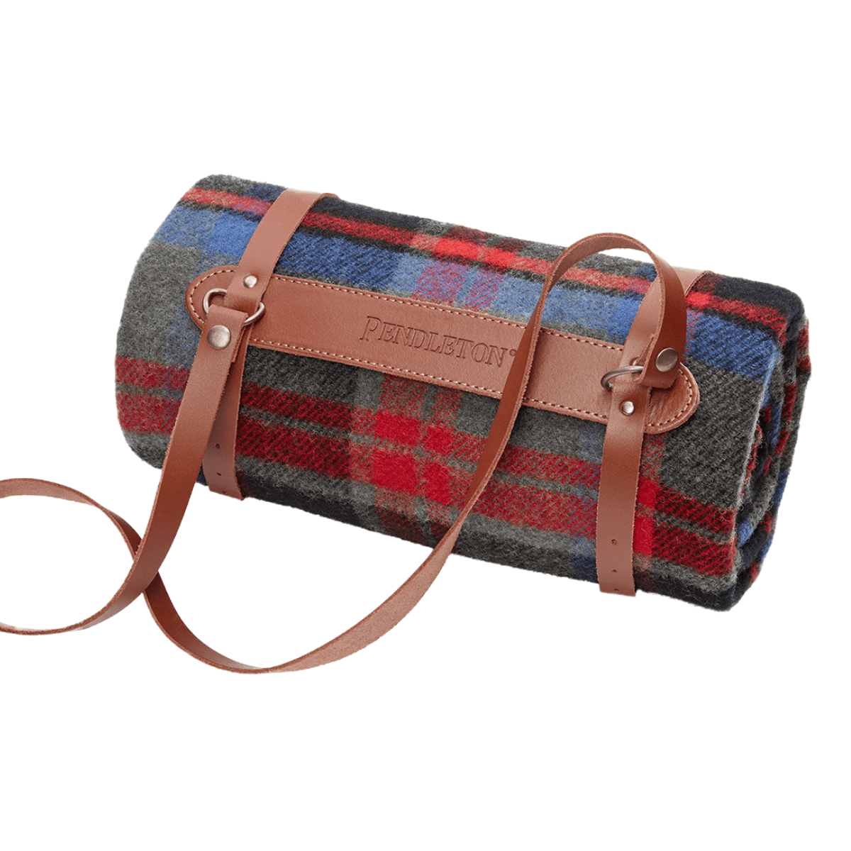 Pendleton Motor Robe Brookings Plaid Throw with Leather Carrier ...