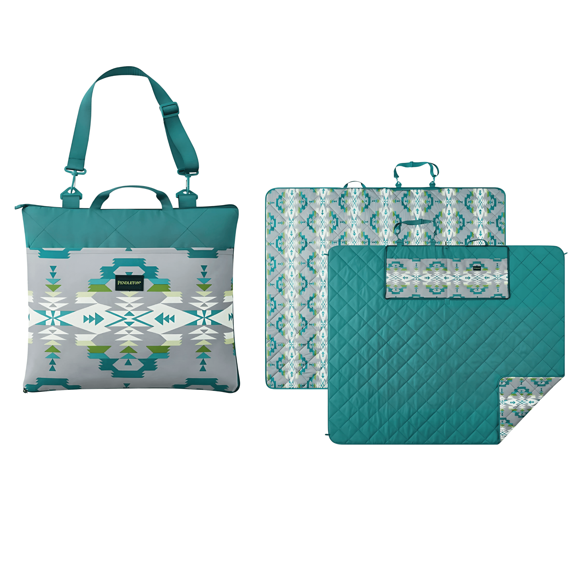 Pendleton Packable Blanket – (Avra Valley Design and Teal Color) - Walmart.com