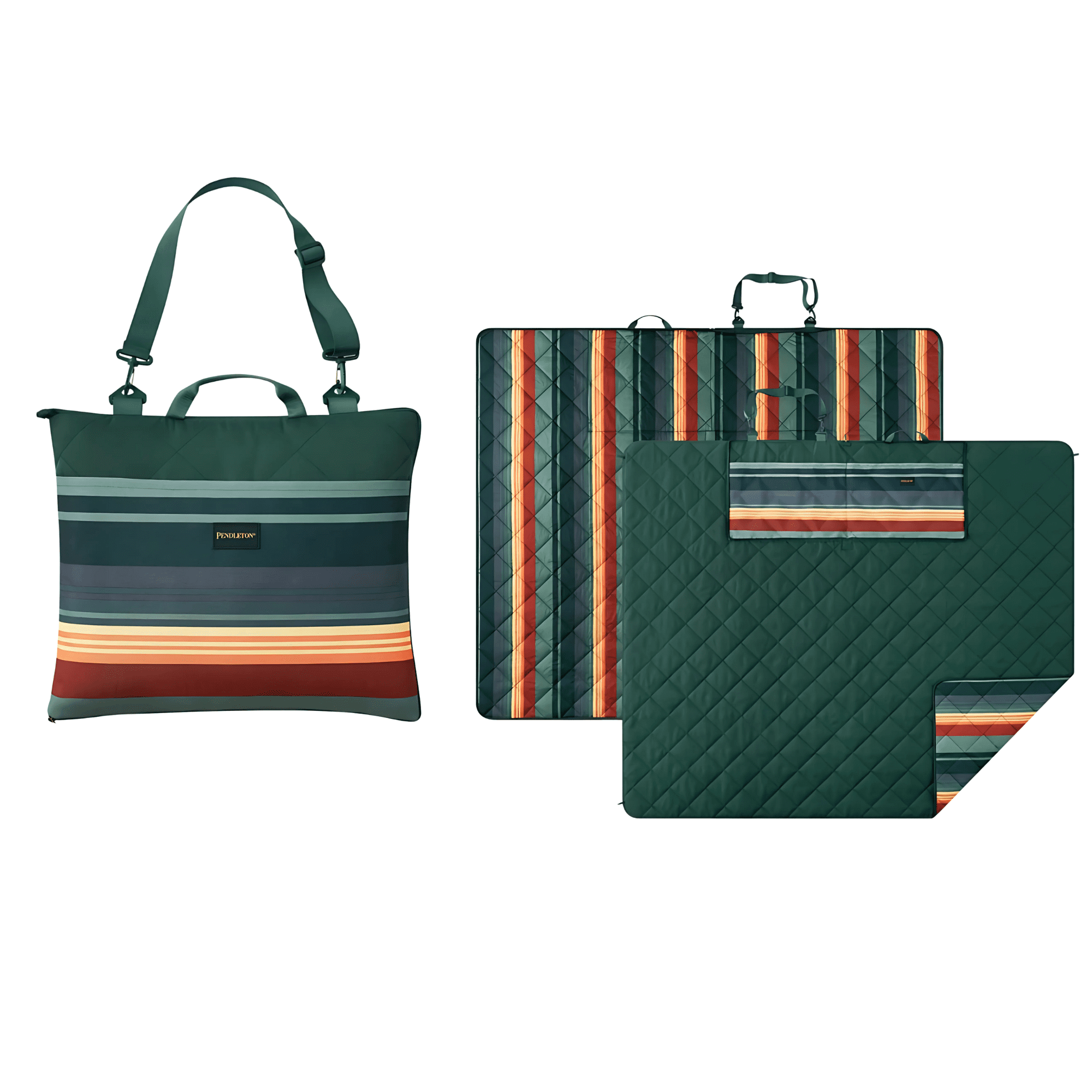 Pendleton Packable Blanket – (Pearl Bay Design and Dark Green Color) - Walmart.com