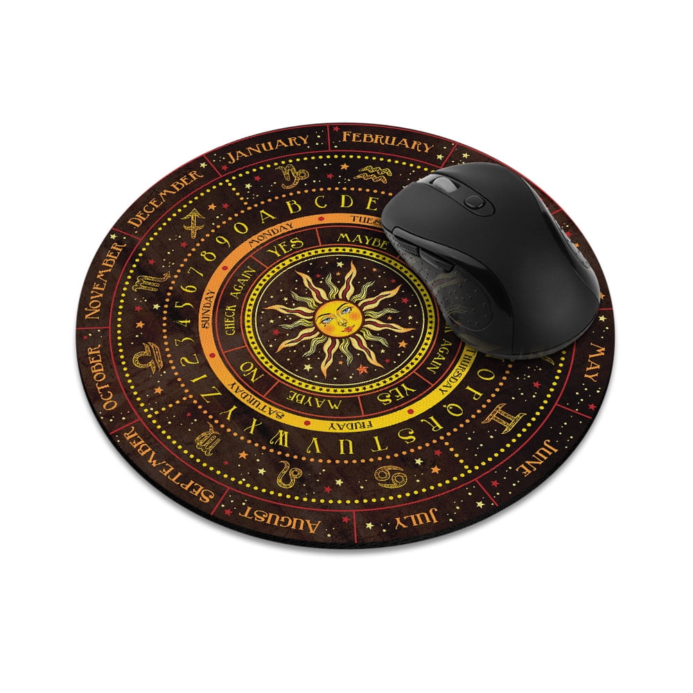 Pendulum Board Design Round Mouse Pad for Divination Metaphysical ...