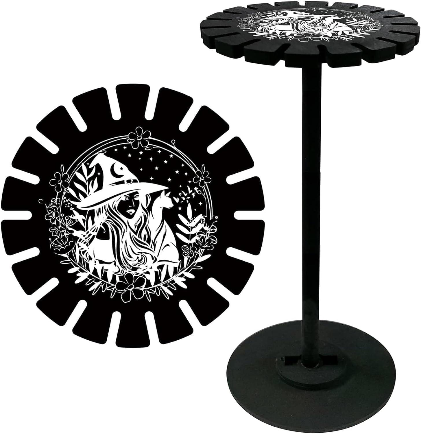 Pendulum Display Shelf Holder Stand Black Wooden Dowsing Divination ...