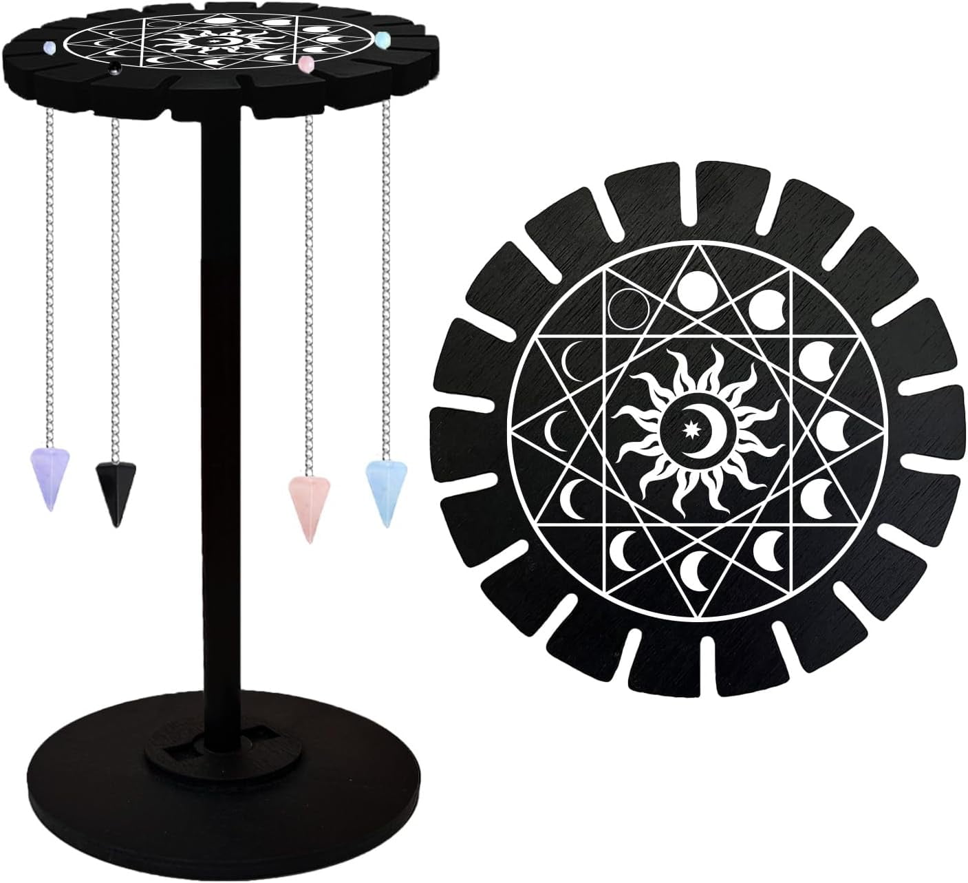 Pendulum Display Stand Wooden Pendulum Display Stand Stones Rocks ...