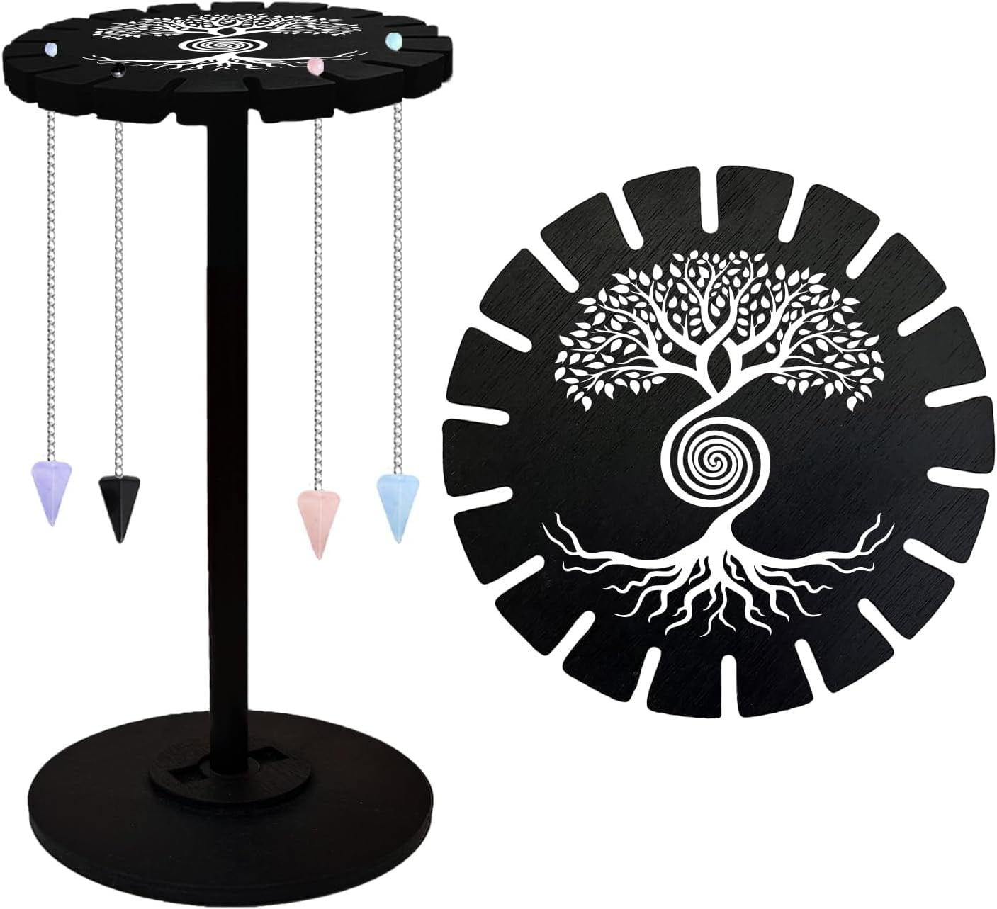 Pendulum Display Stand Wooden Pendulum Display Stand Stones Rocks ...