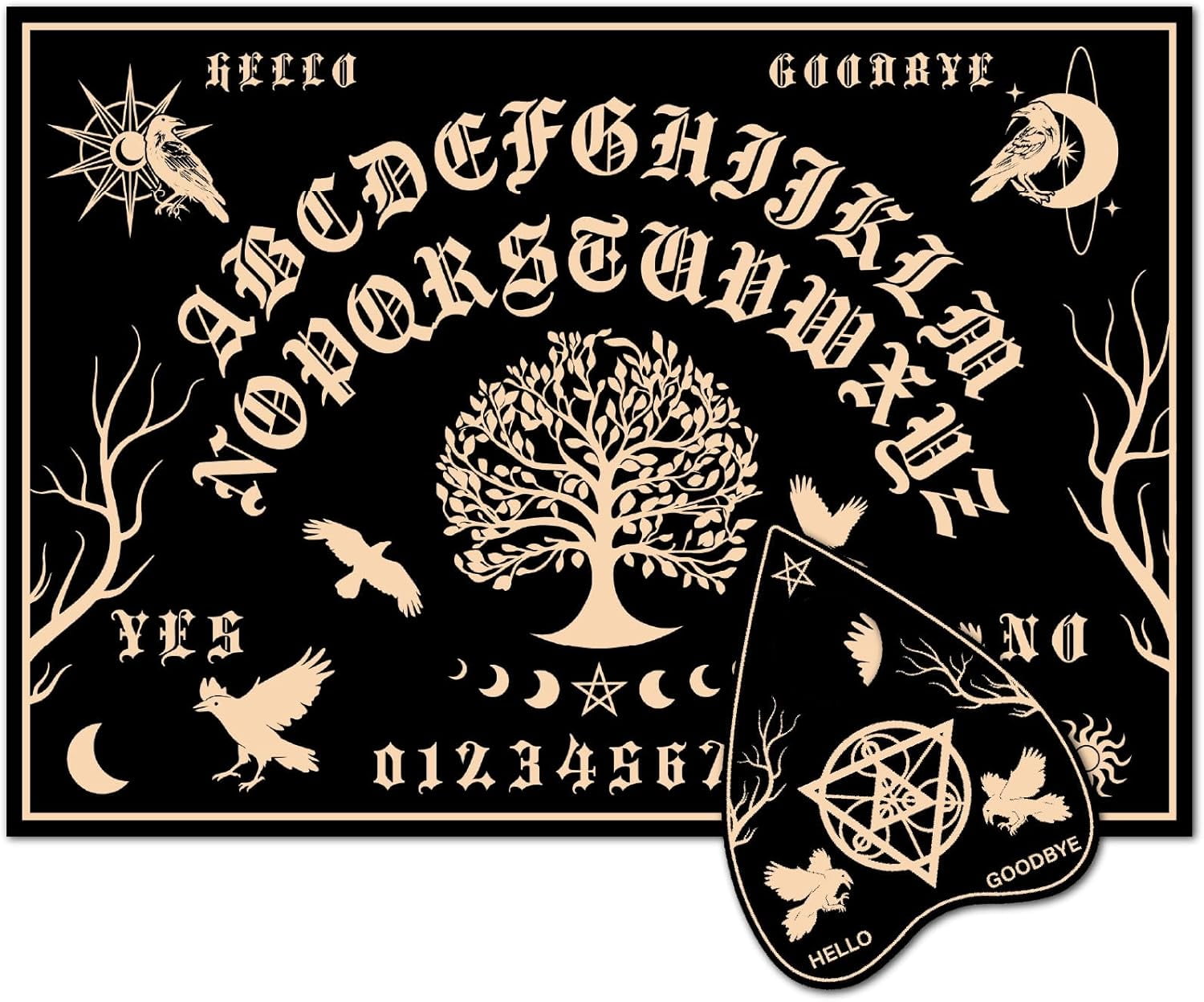 Pendulum Dowsing Divination Board Set Rectangle Talking Board with ...