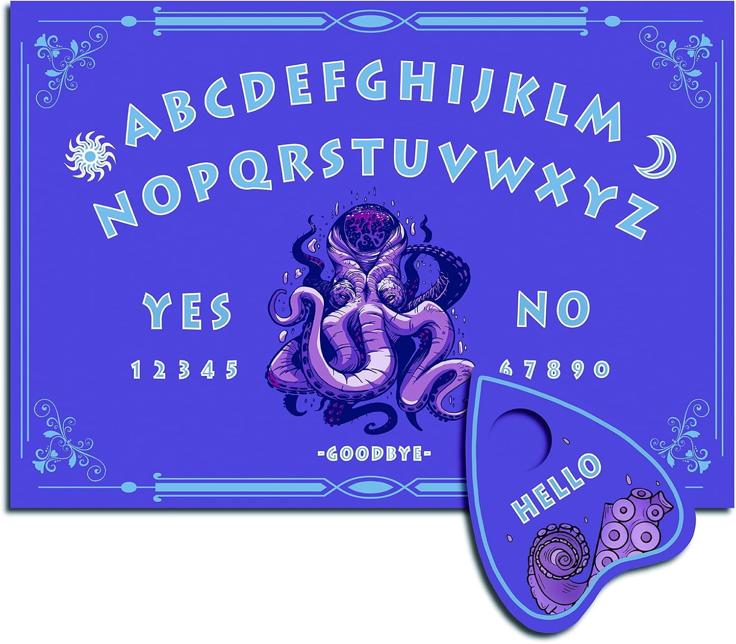 Pendulum Dowsing Divination Board Set Wooden Spirit Board Black Talking ...