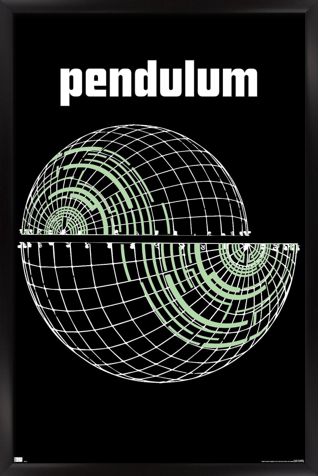 Pendulum - Globe Wall Poster, 22.375" x 34", Framed - Walmart.com