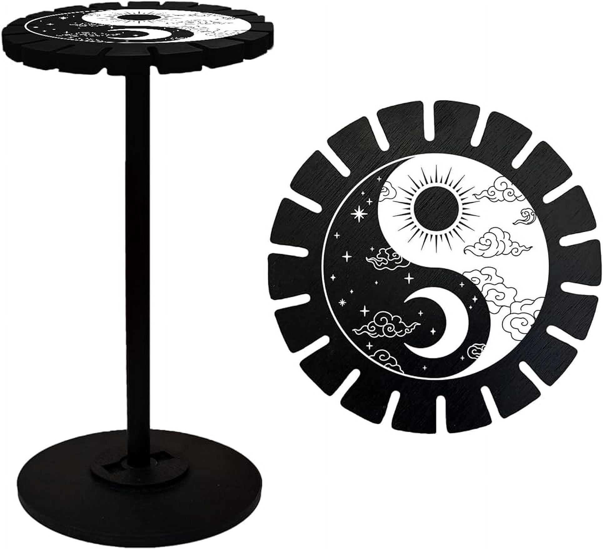 Pendulum Holder Crystal Shelf Wooden Pendulum Display Rack with Yin ...