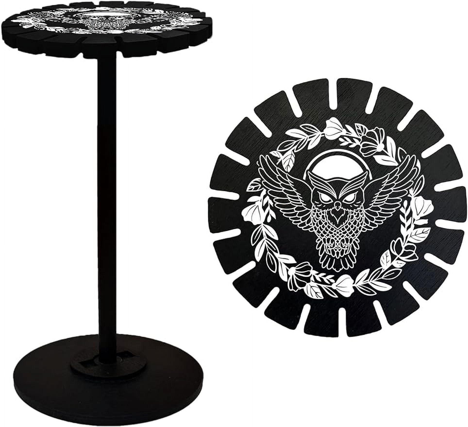 Pendulum Holder Crystal Shelf Wooden Pendulum Wheel Display Rack Black ...