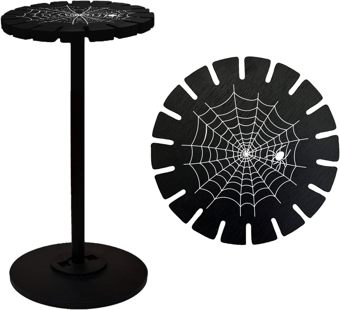 Pendulum Holder Crystal Shelf Wooden Pendulum Wheel Display Rack Black ...